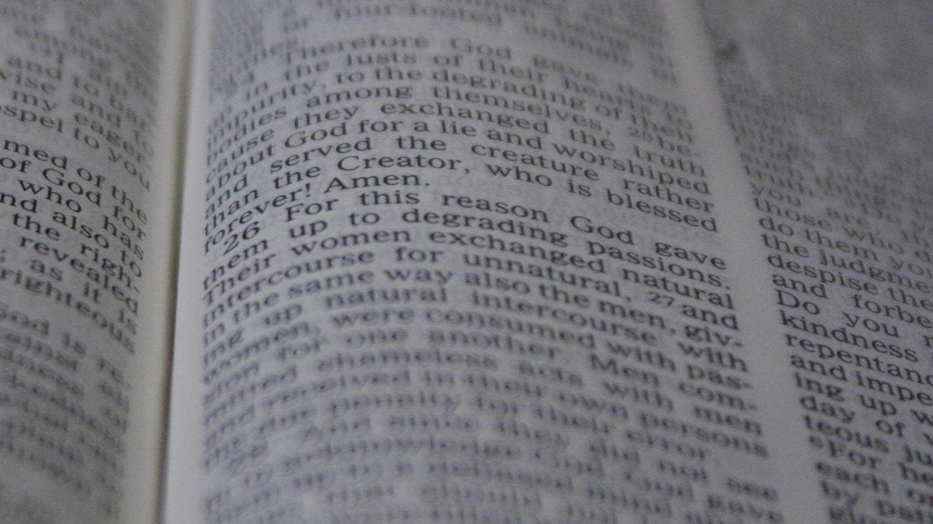 Romans 1 25 27 In All Things Love